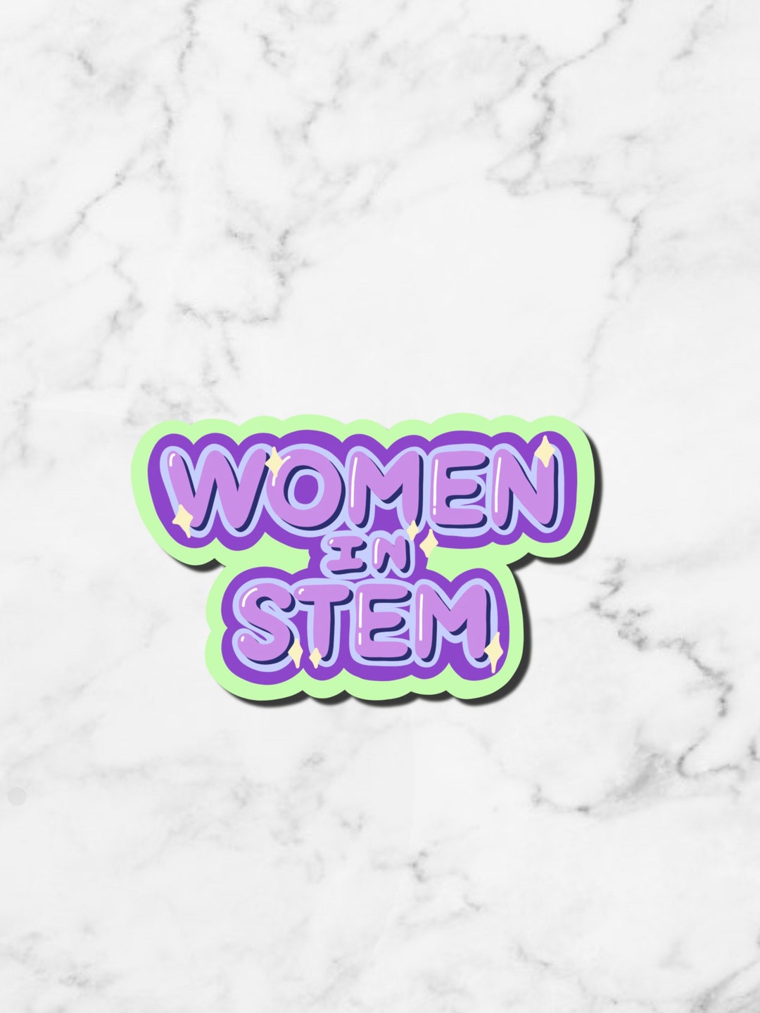 Women in STEM Sticker, Mysterious Color Collection, Science, Technology ...