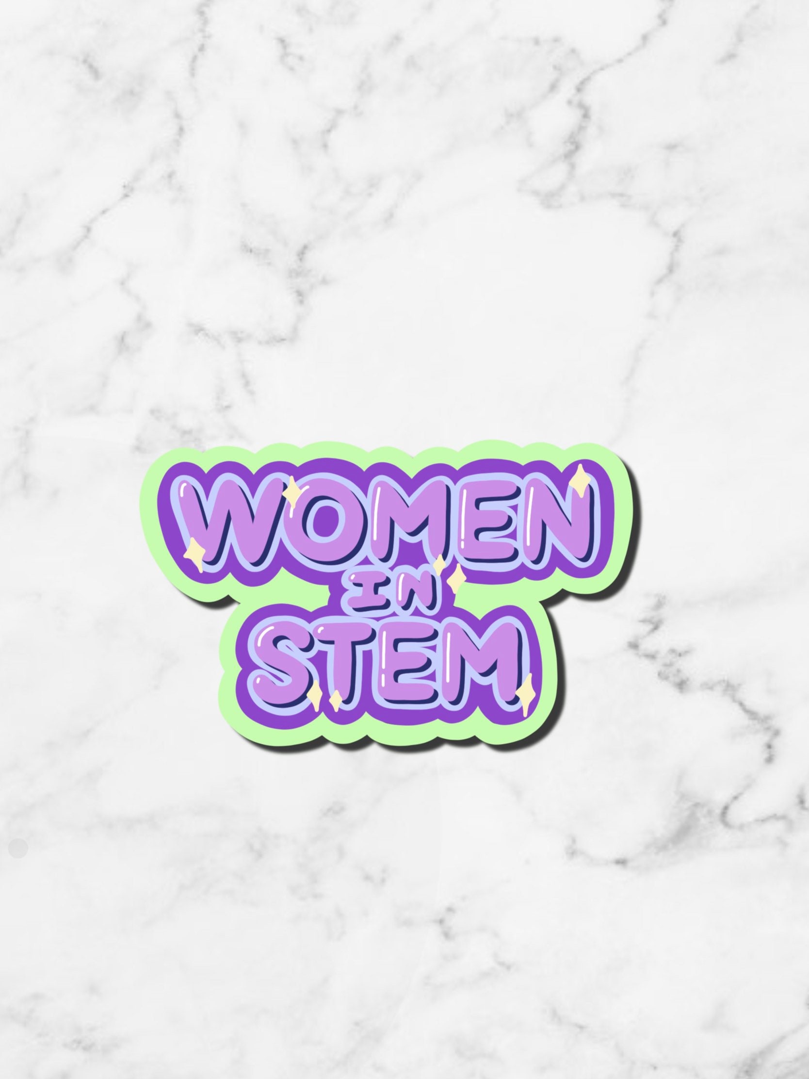 Women in STEM Sticker, Mysterious Color Collection, Science, Technology ...