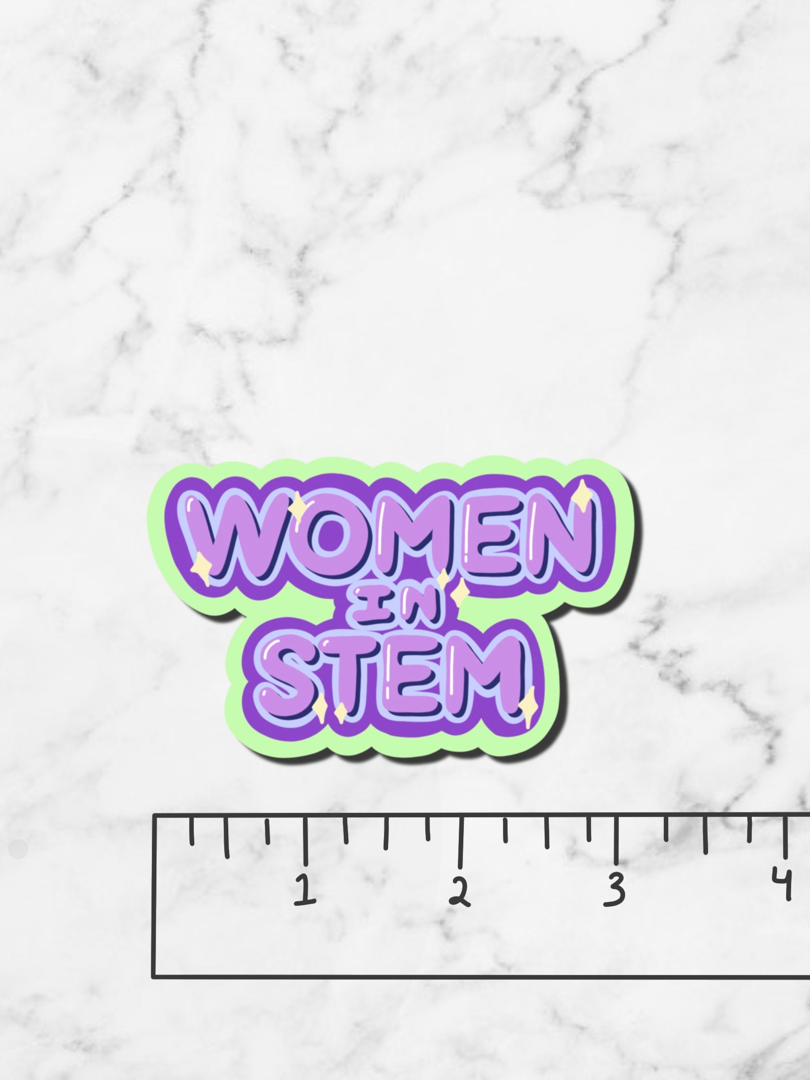 Women in STEM Sticker, Mysterious Color Collection, Science, Technology ...