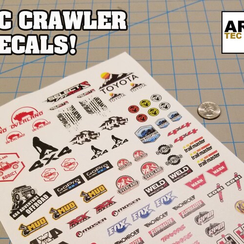 RC Crawler Decals set-02 for 1/10 1/12 Scale Vehicles - Etsy