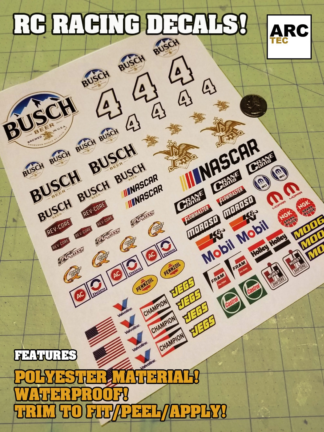 RC Racing Decals (set-08) for 1/10, 1/12 Scale Vehicles - Etsy