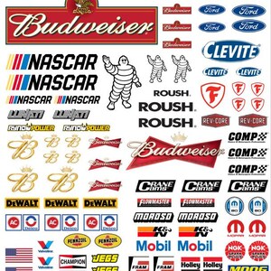 RC Racing Decals set-04 for 1/10, 1/12 Scale Vehicles - Etsy