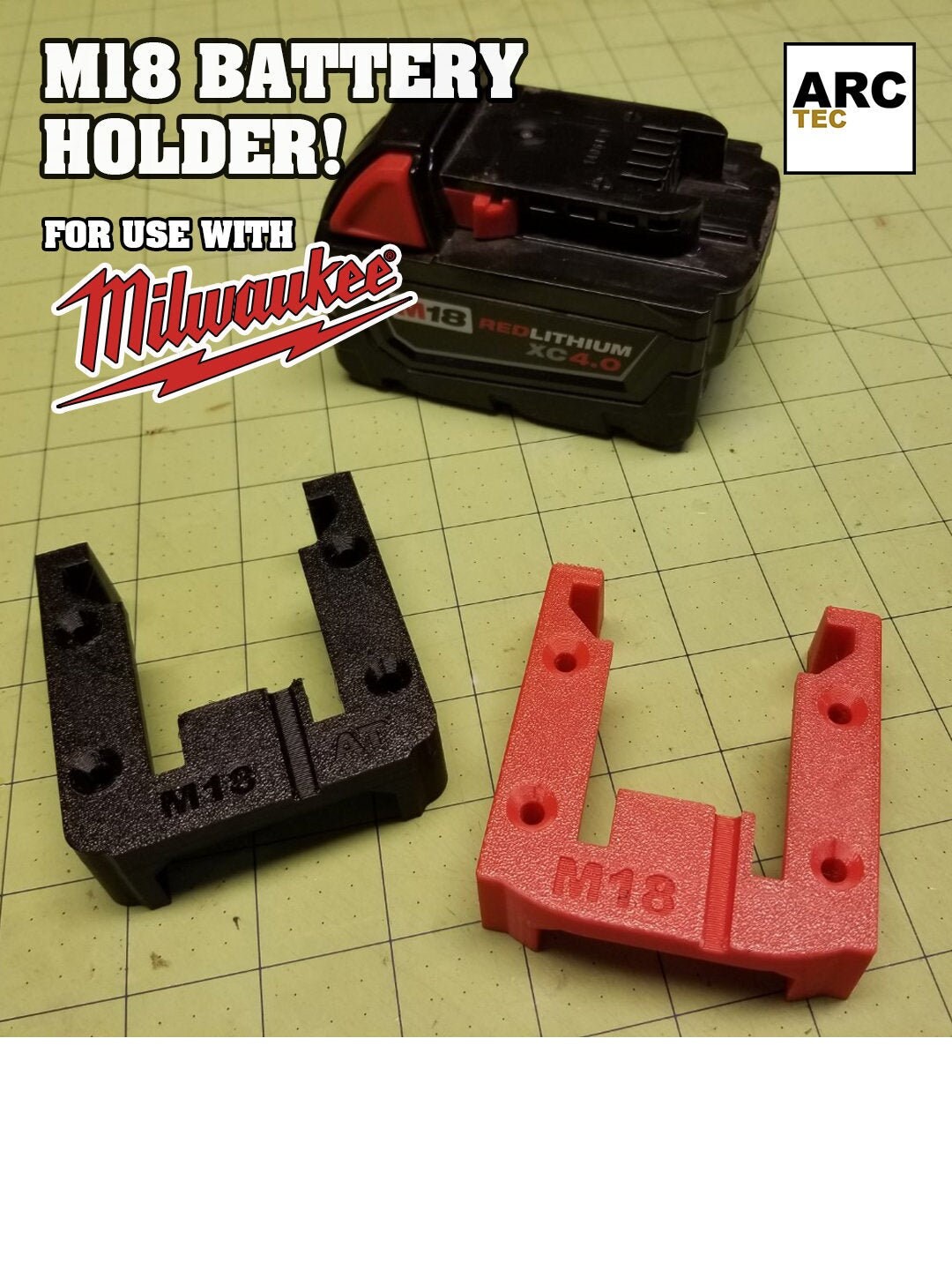 Two (2) M18 Battery Holders for Milwaukee - Etsy