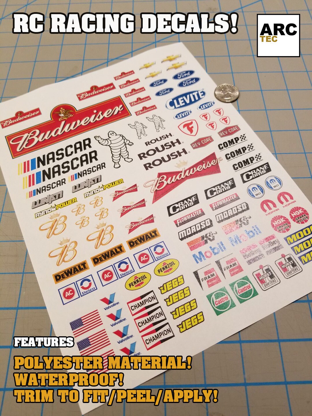 RC Racing Decals set-04 for 1/10, 1/12 Scale Vehicles - Etsy