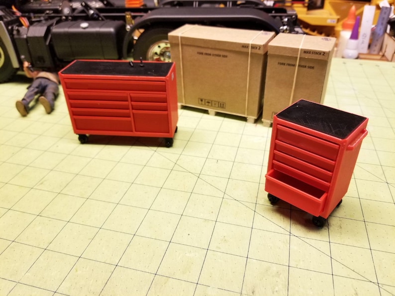 1/14 Scale Miniature Tool Box Storage for Radio Control and - Etsy