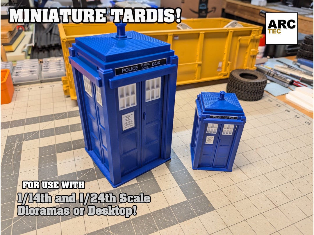 1/14 or 1/24 Scale Miniature Tardis - Etsy