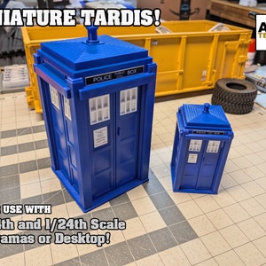 1/14 or 1/24 Scale Miniature Tardis - Etsy