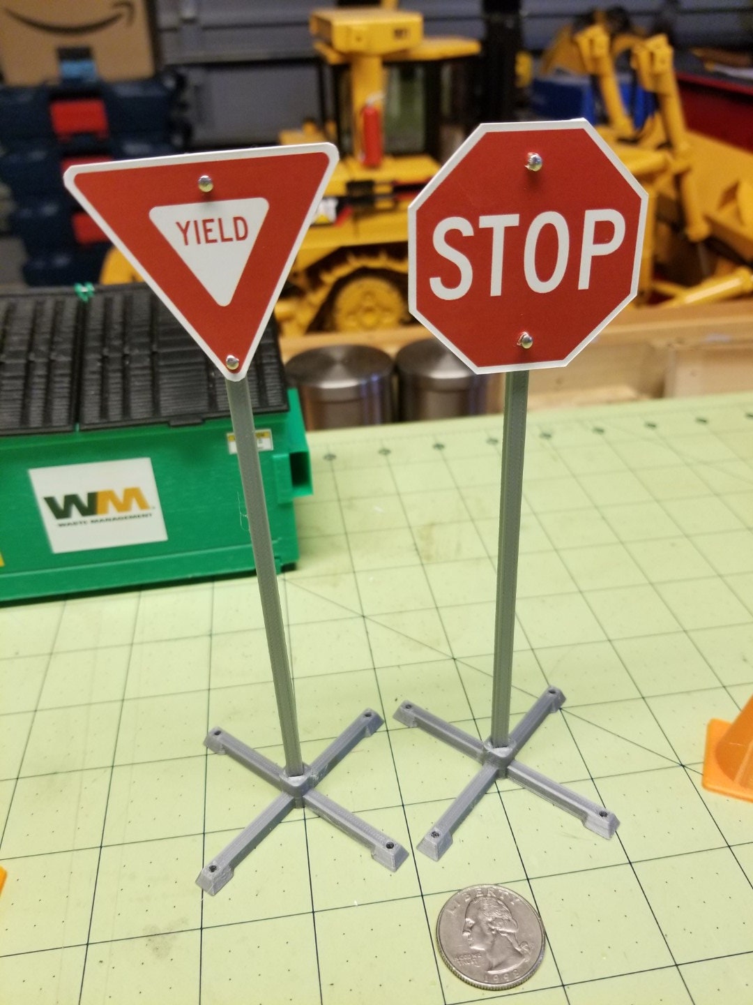 Set of Two (2) 1/14 Scale Traffic Signs!! - Etsy