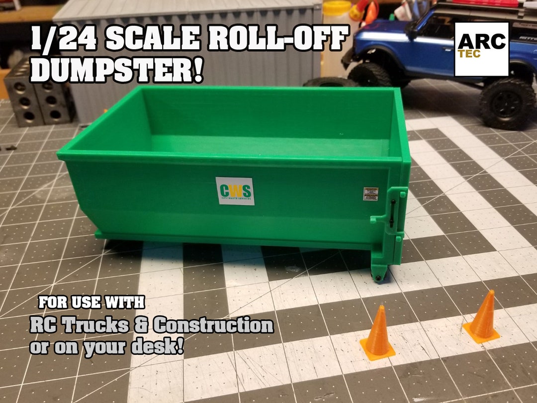 1/24 Scale 20-yard Roll-off Dumpster - Etsy