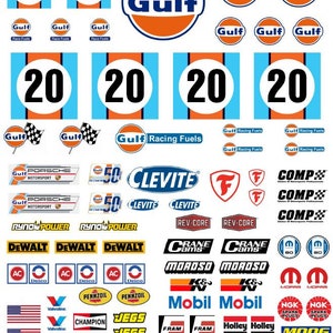 RC Racing Decals set-10 for 1/10, 1/12 Scale Vehicles - Etsy