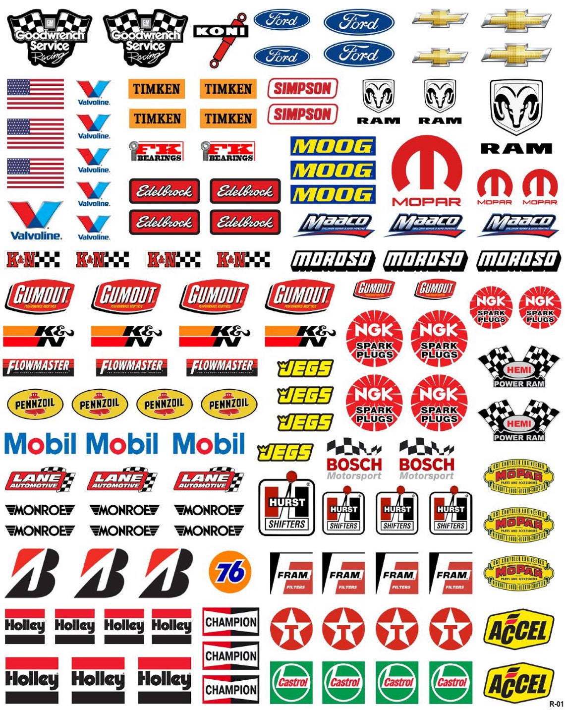RC Racing Decals (set-01) for 1/10, 1/12 Scale Vehicles - Etsy