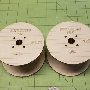 1/14 Wood Cable Spools, Set of 2 - Etsy