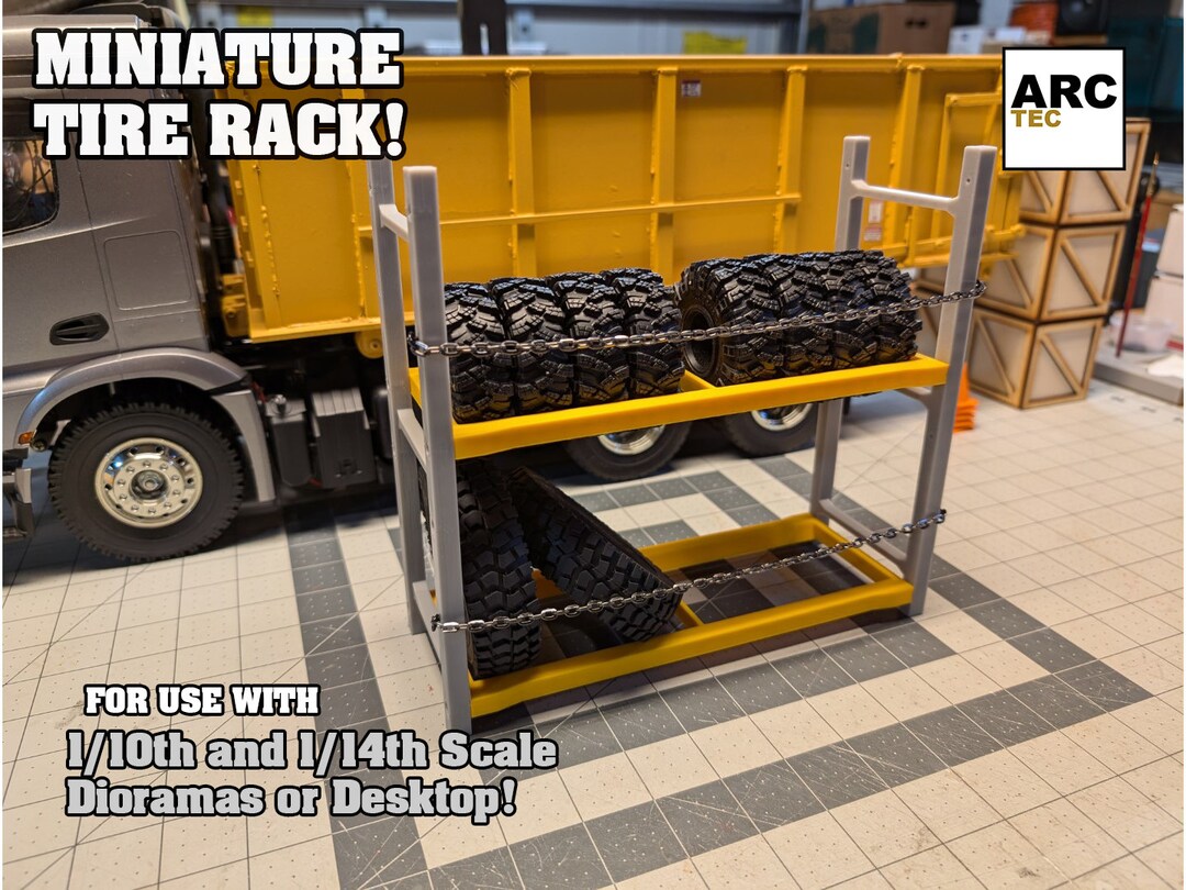 Miniature Scale Tire Rack for 1/10th and 1/14th Radio Control! - Etsy