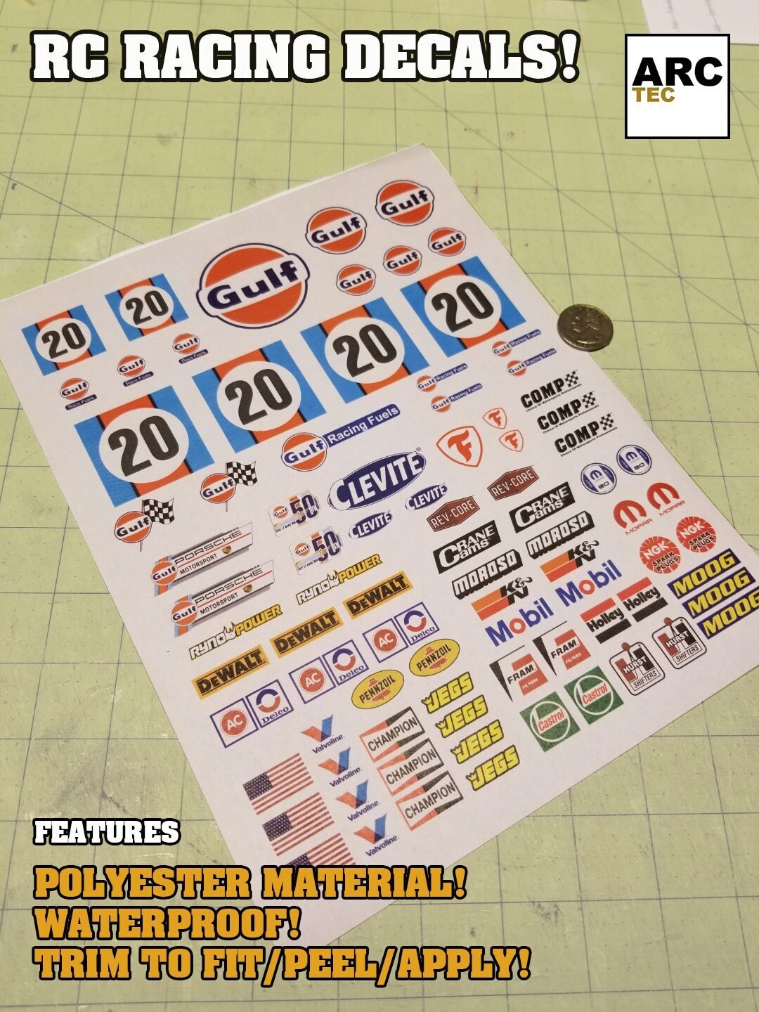 RC Racing Decals (set-10) for 1/10, 1/12 Scale Vehicles - Etsy