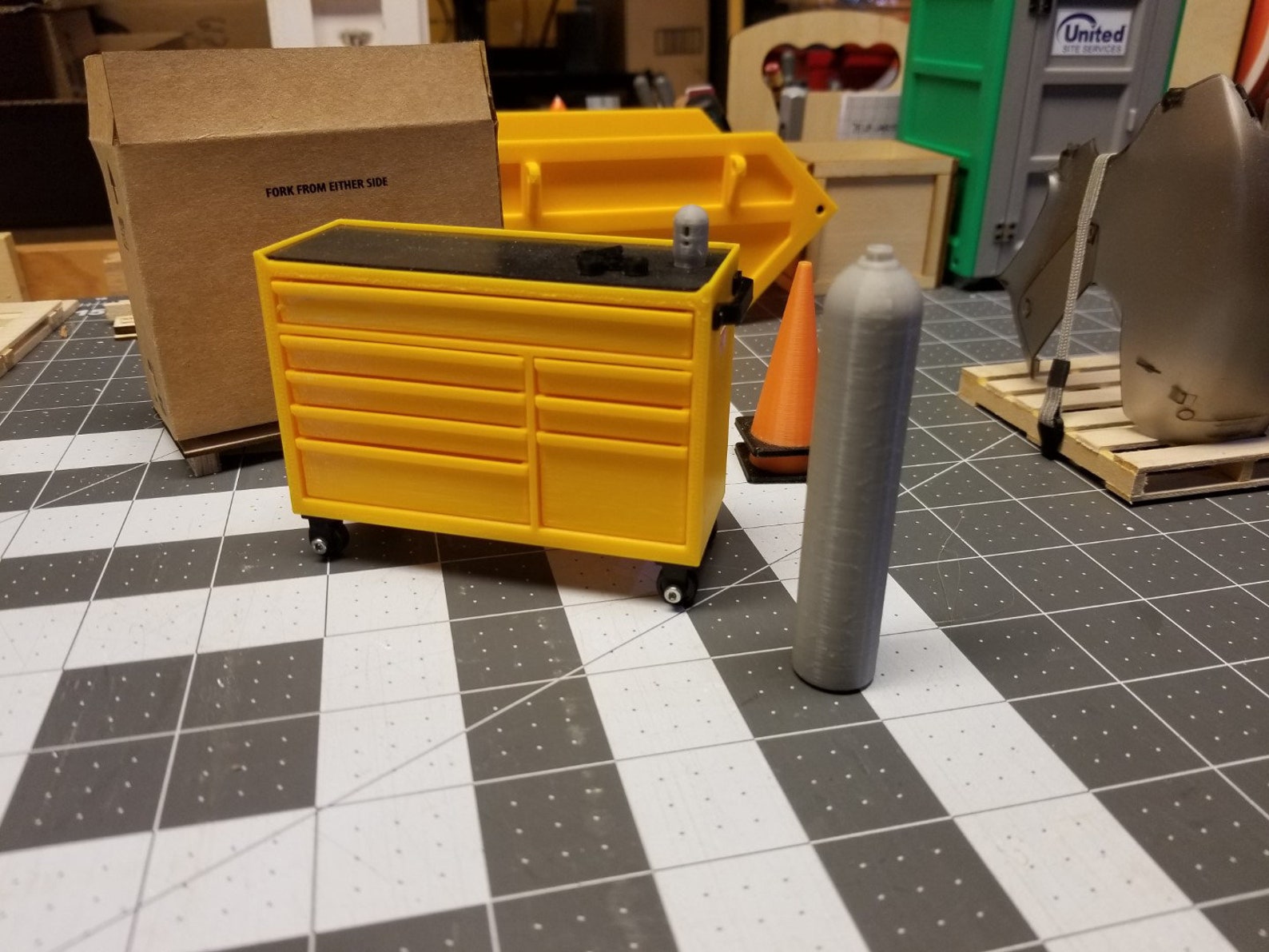 1/14 Scale Miniature Tool Box Storage for Radio Control and - Etsy
