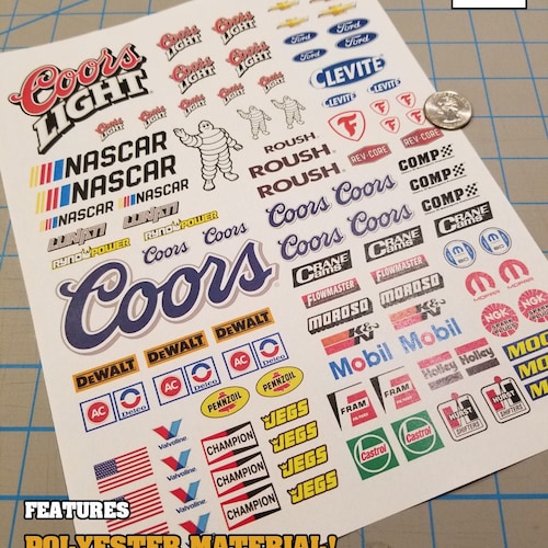 RC Racing Decals set-03 for 1/10 1/12 Scale Vehicles - Etsy