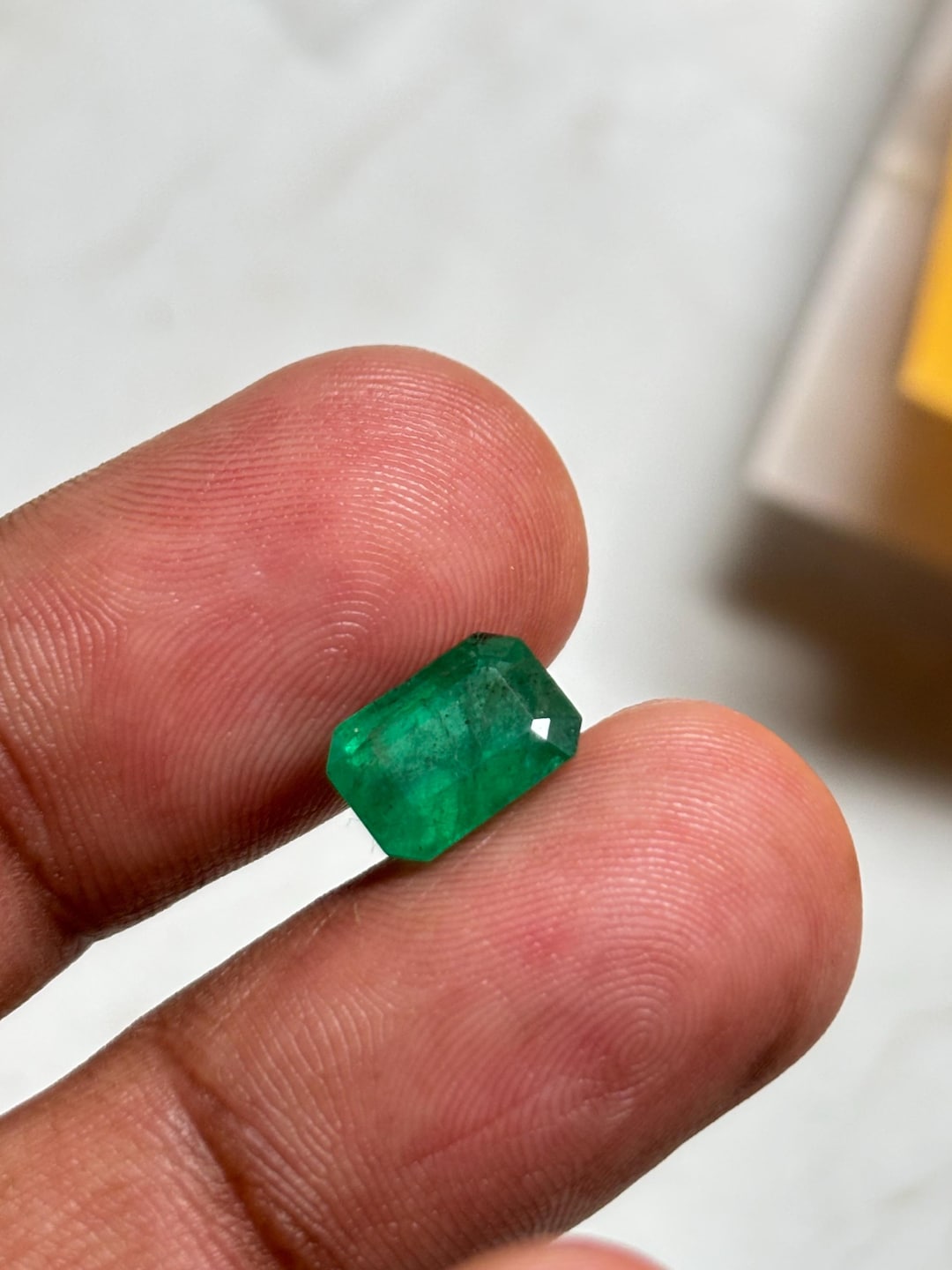 2.40carat Natural Zambian Emerald, Rectangle Cut Gemstone - Etsy