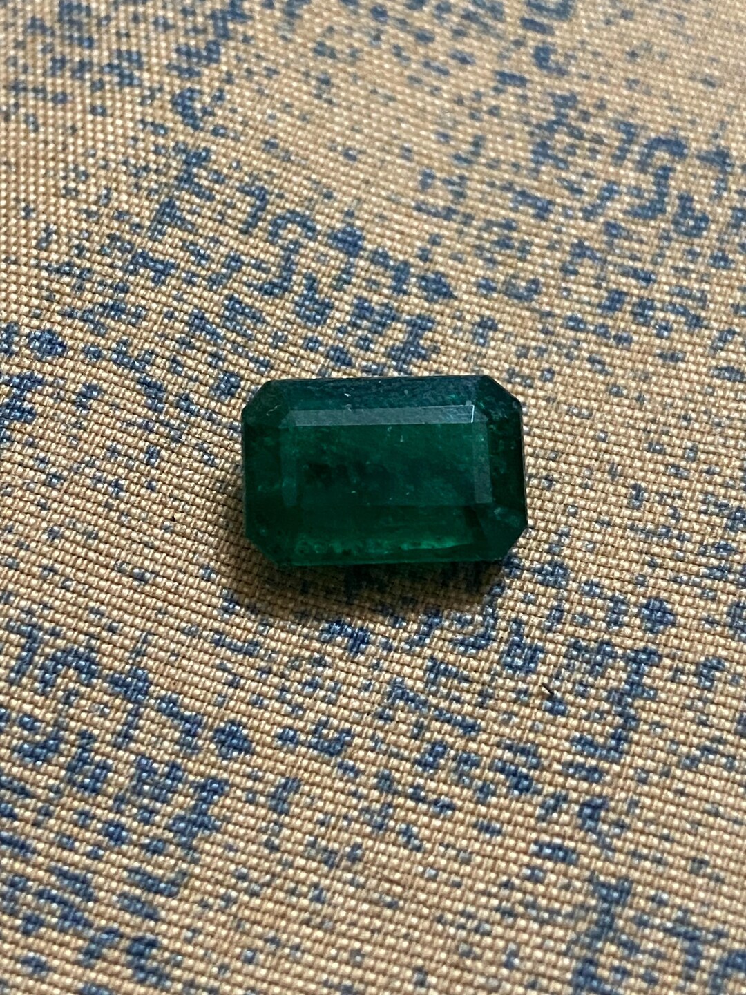 Beautiful 4.80 Crt Rectangle Emerald Cut Stone Pendant Stone Emerald ...