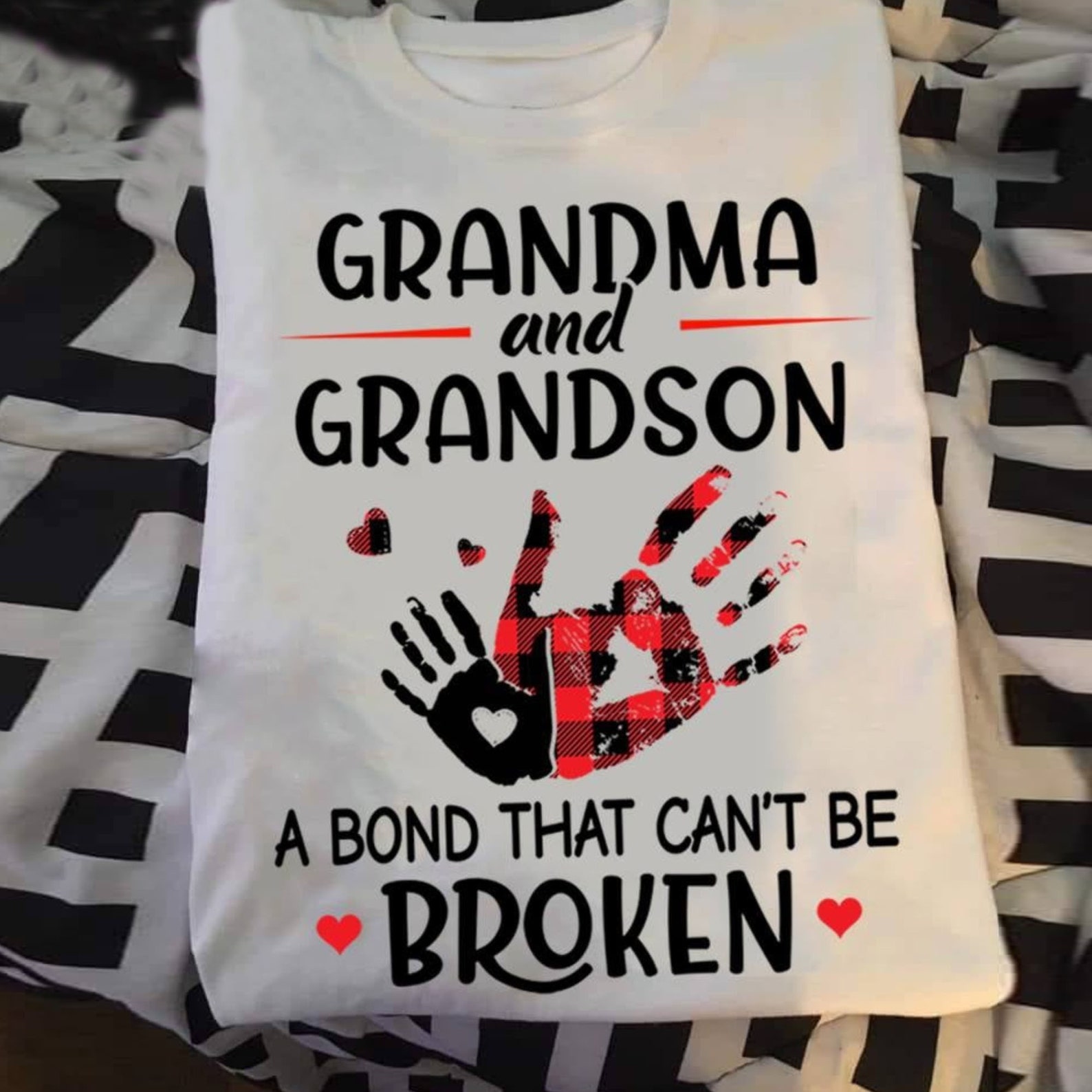 Grandma And Grandson A Bond That Cant Be Broken Cute T Shirt Etsy
