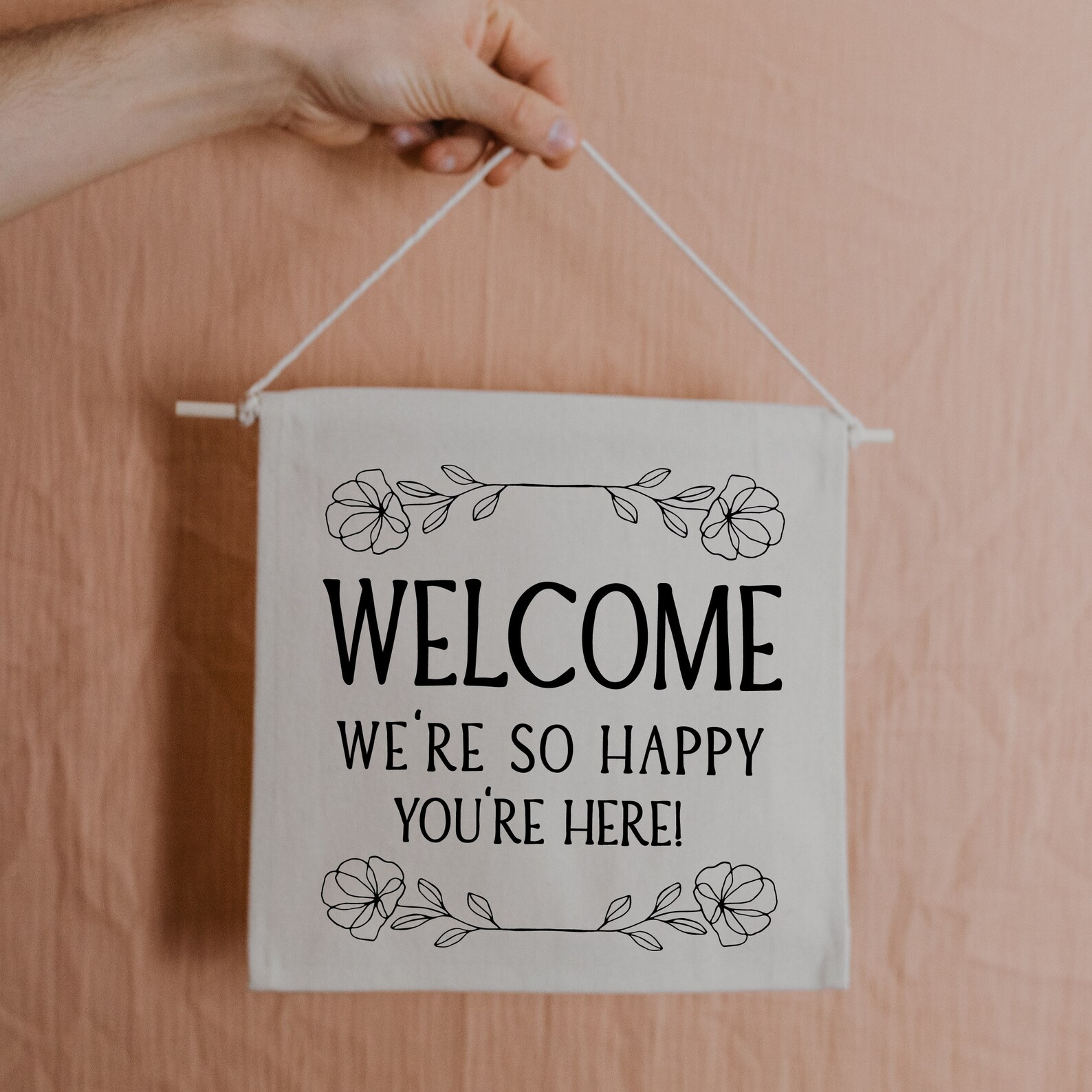 Welcome Wall Hanging New Home gift Entryway art | Etsy