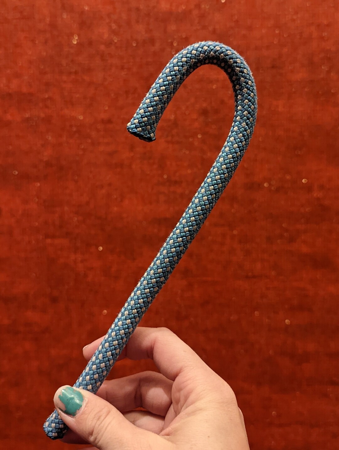 Rock Climbing Rope Candy Cane Ornament, Climbing Ornament, Candy Cane ...