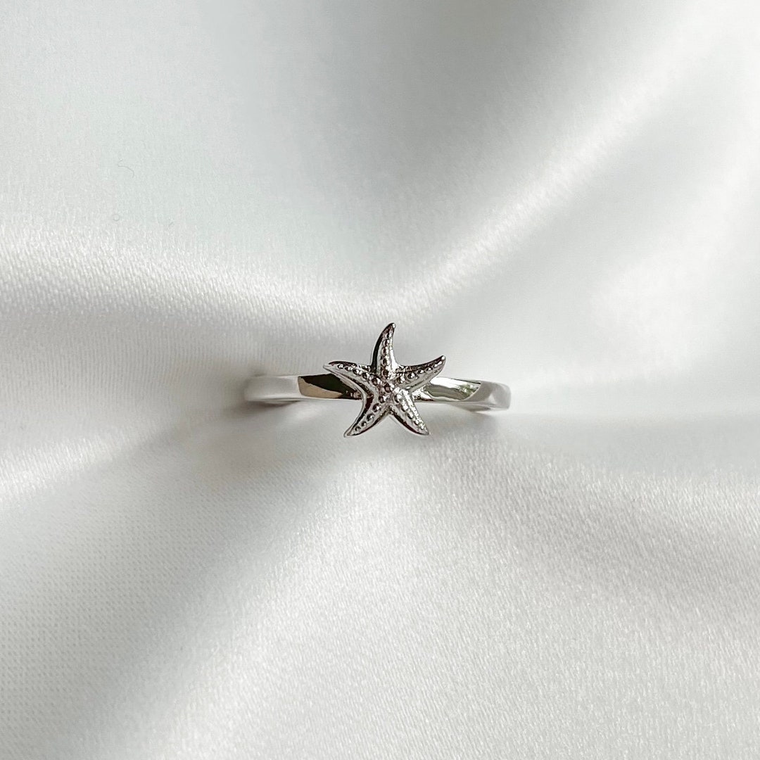 Starfish Ring, 925 Sterling Silver Ring, Star Ring, Tarnish Resistant ...