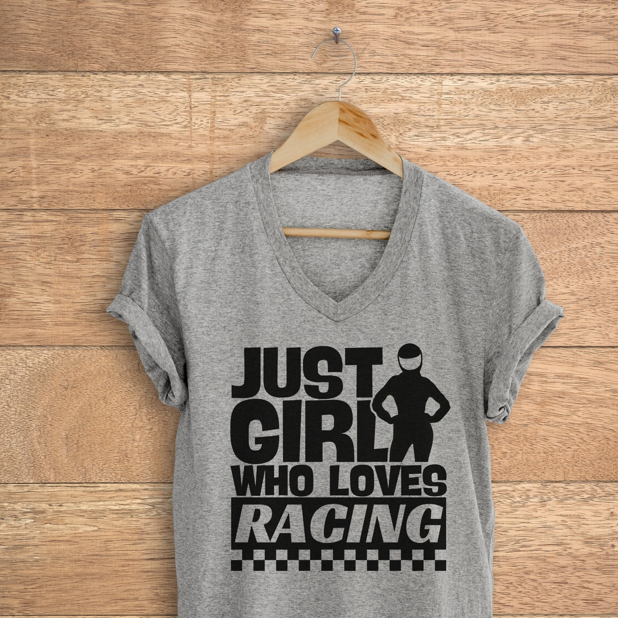 Just a Girl Who Loves Racing Svgracing Life Svgfunny Car | Etsy
