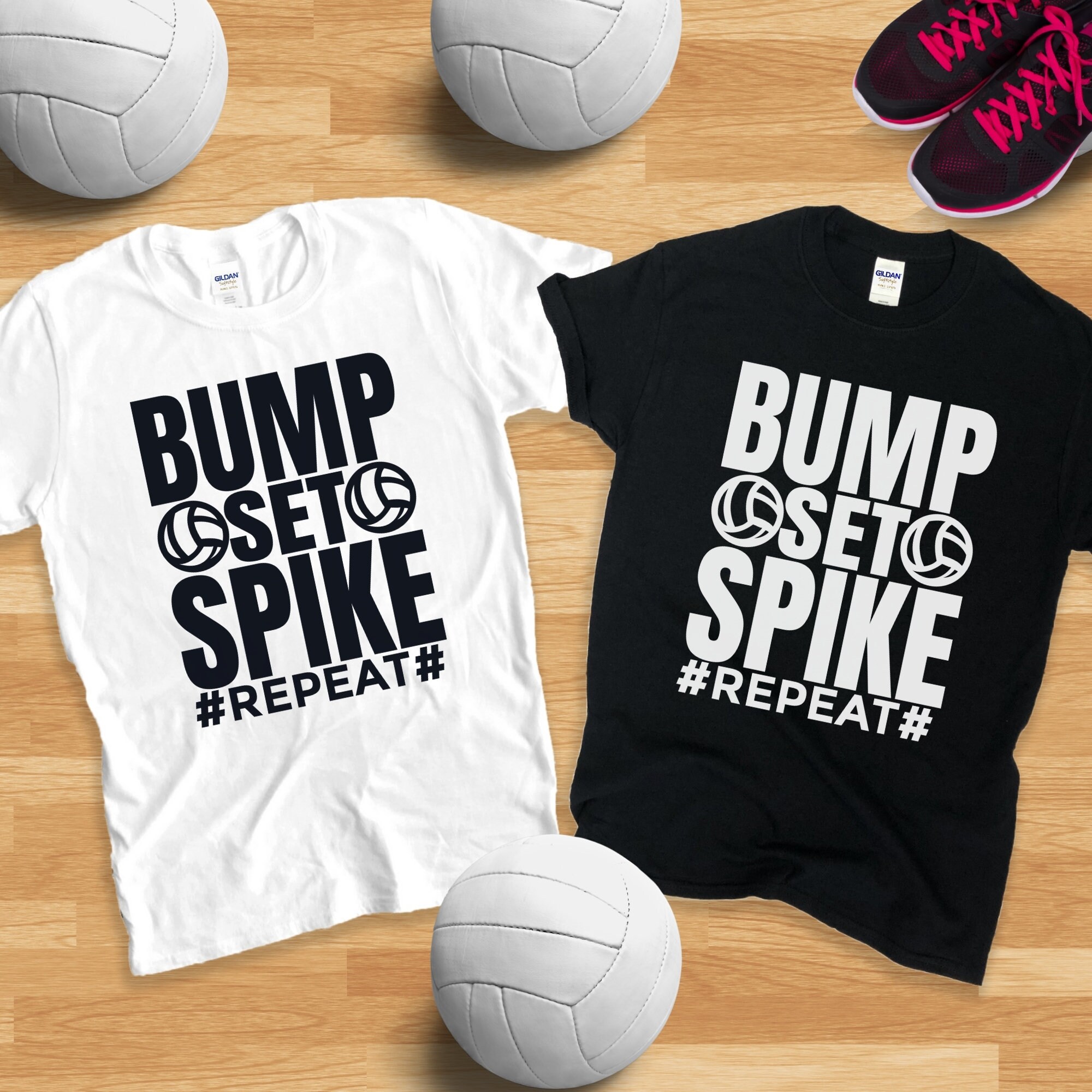 Bump Set Spike Repeat Svg,volleyball Lovers Svg,volleyball Gift Idea ...