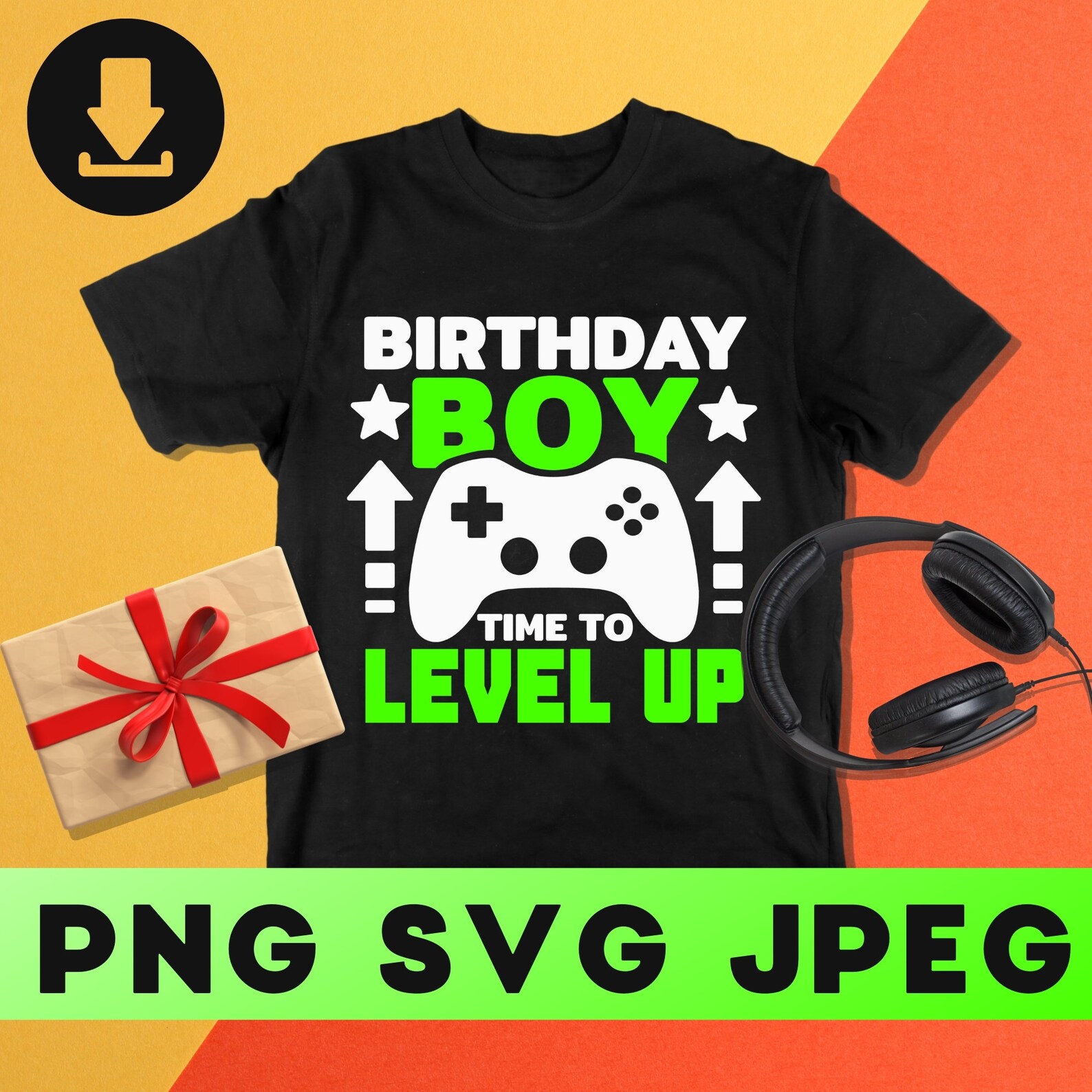 Birthday Boy Time to Level up Gaming Svggamer Birthday - Etsy