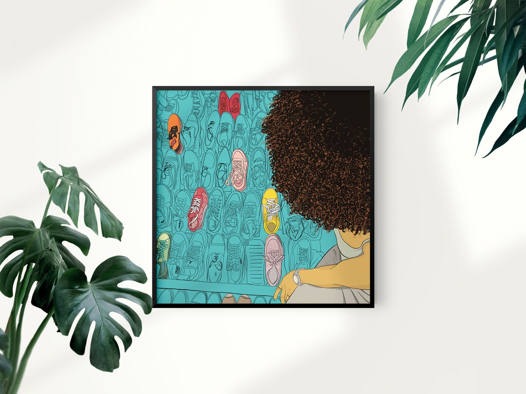 Sneaker Collection Art Print / Illustration / Wall Art / Home Deco - Etsy