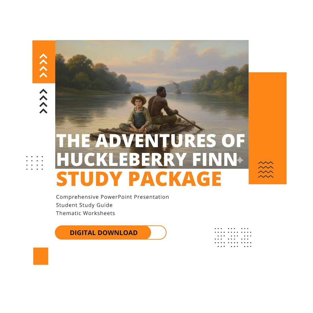 The Adventures of Huckleberry Finn Powerpoint Presentation Pack ...