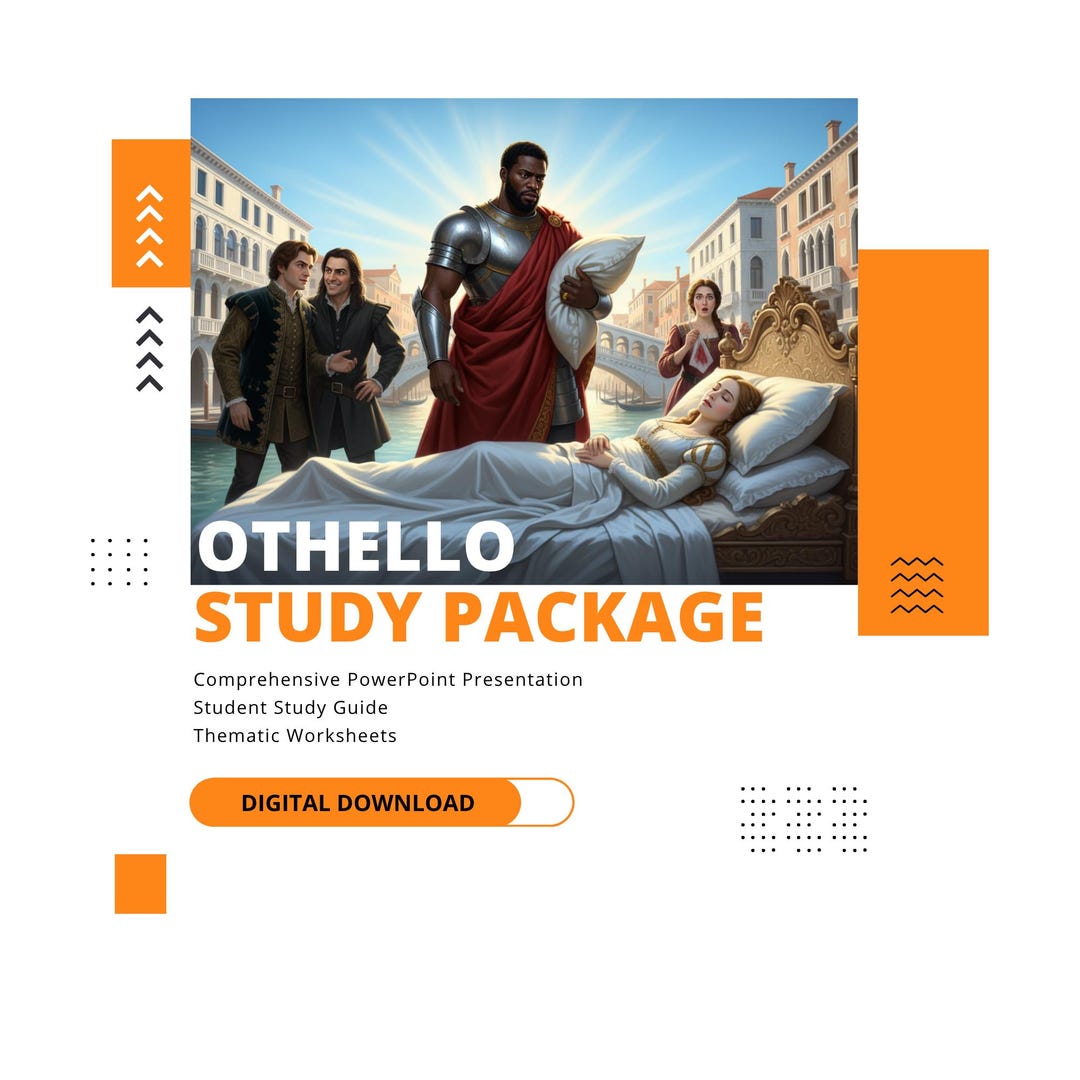 Othello Powerpoint Presentation Pack (digital Download: Slides, Study ...