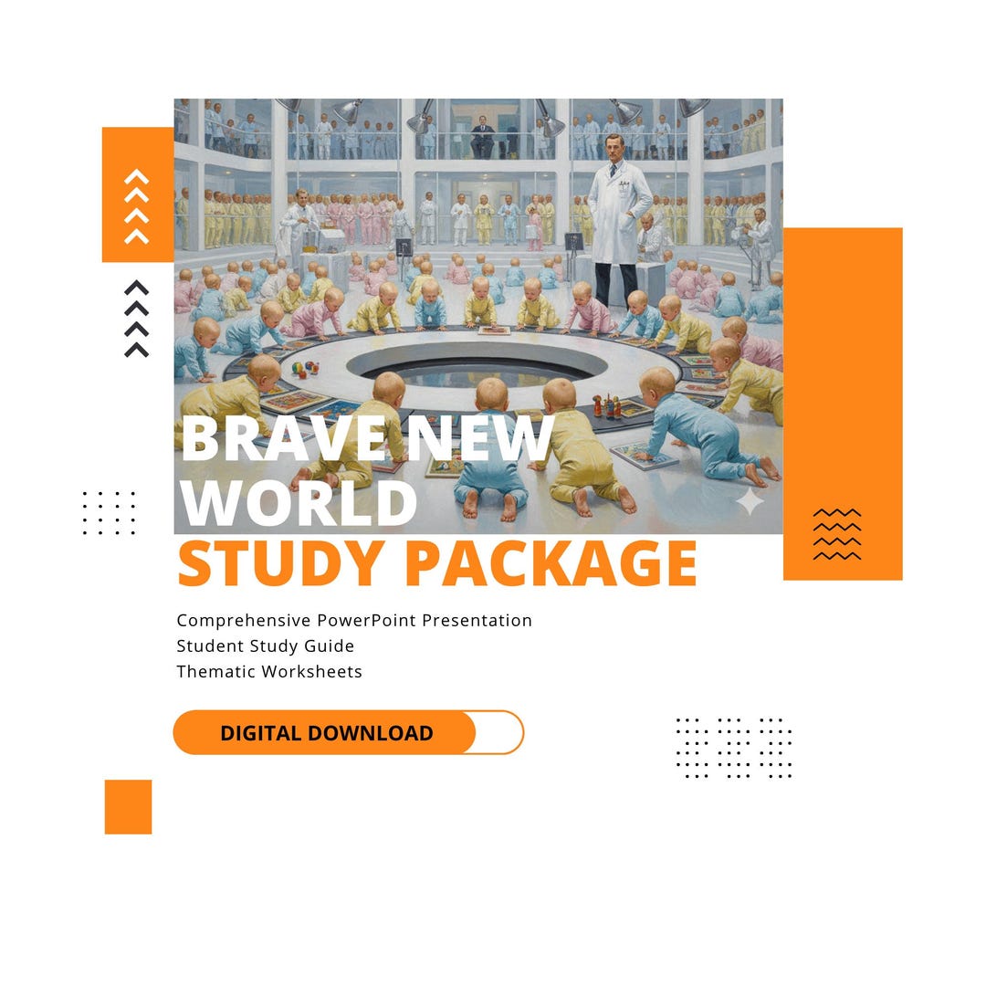 Brave New World Powerpoint Presentation Pack (digital Download: Slides ...