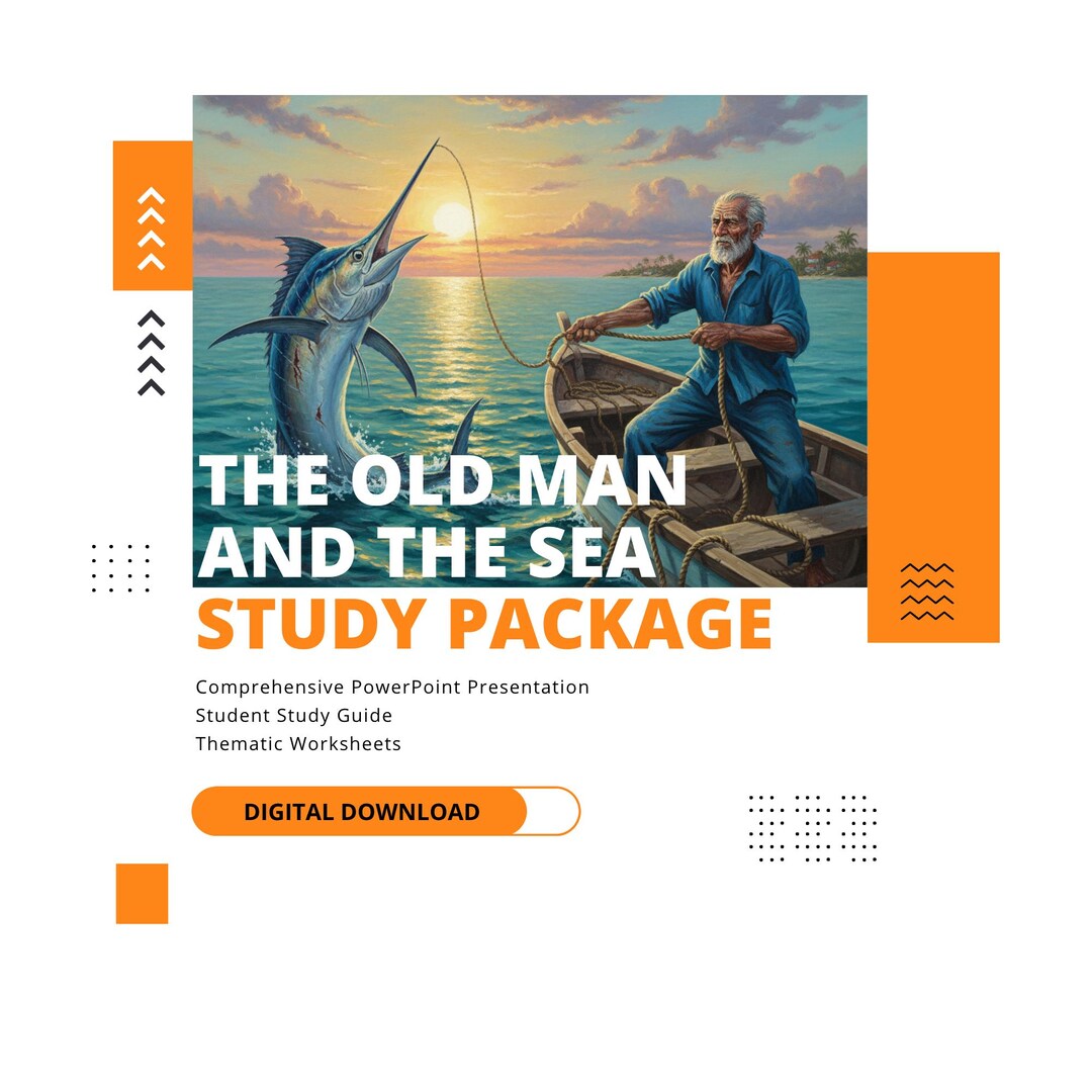 The Old Man and the Sea Powerpoint Presentation Pack (digital Download ...