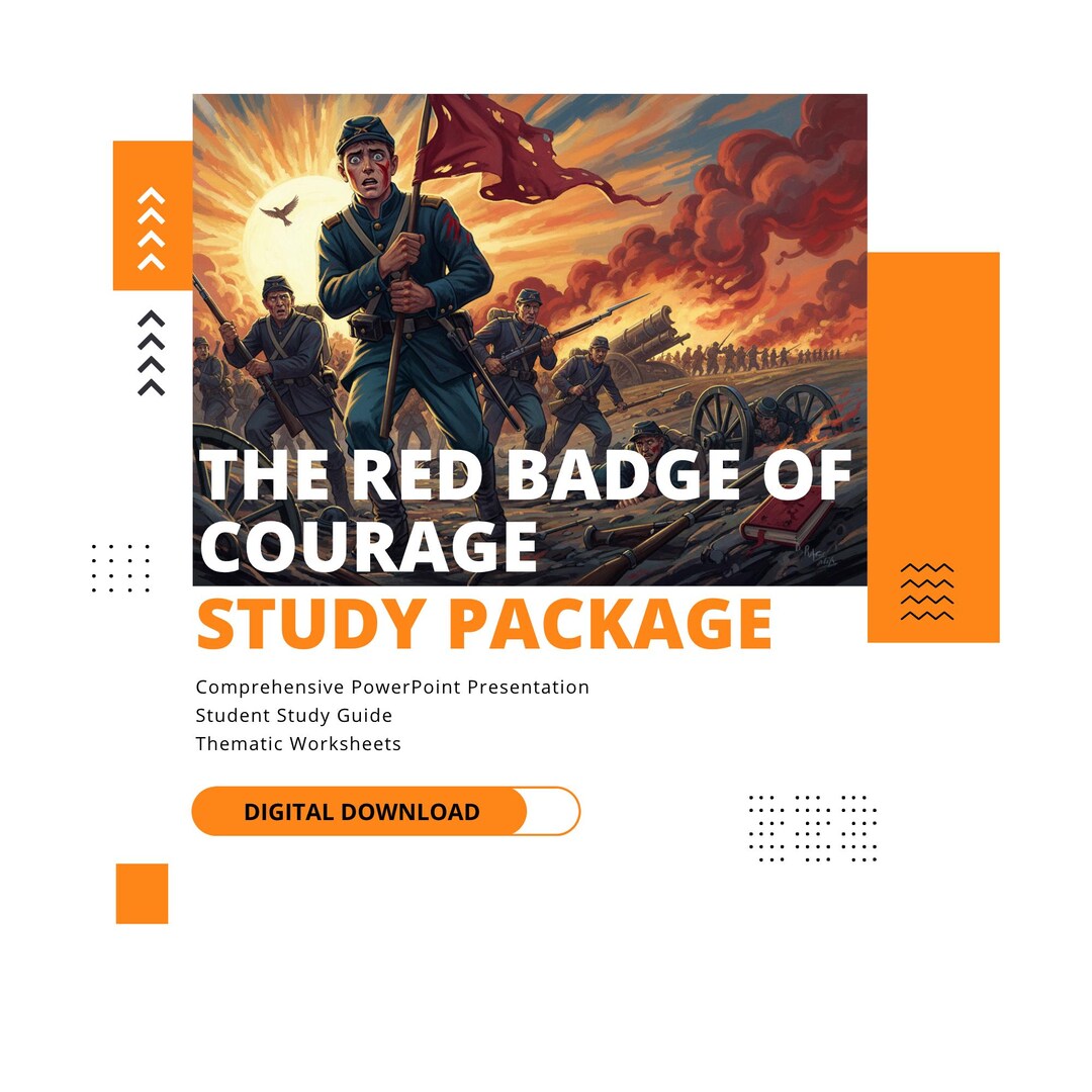 The Red Badge of Courage Powerpoint Presentation Pack (digital Download ...