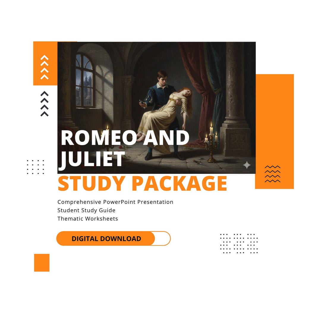 Romeo and Juliet Powerpoint Presentation Pack (digital Download: Slides ...