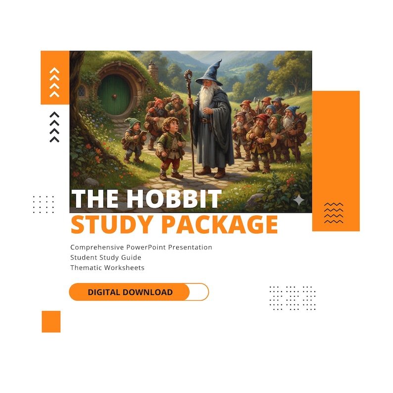 The Hobbit Powerpoint Presentation Pack (digital Download: Slides ...