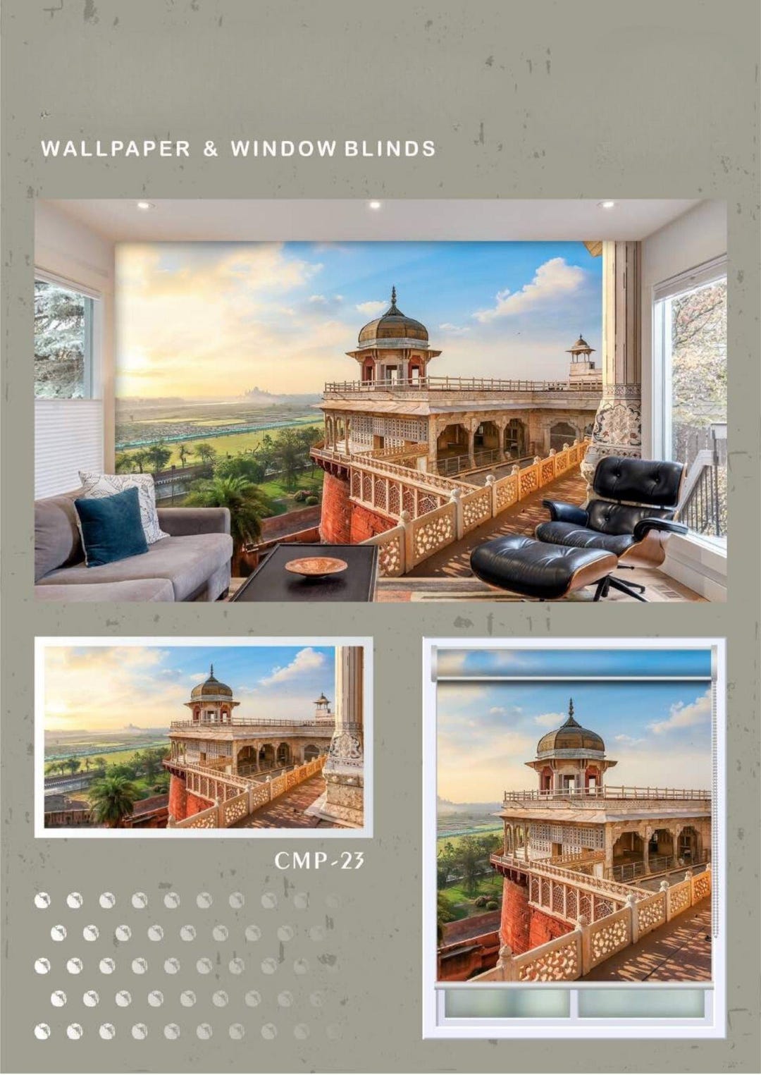 Indian Agra Fort Wallpaper- Cultural Wall Art, Fort Wall Mural, Agra ...