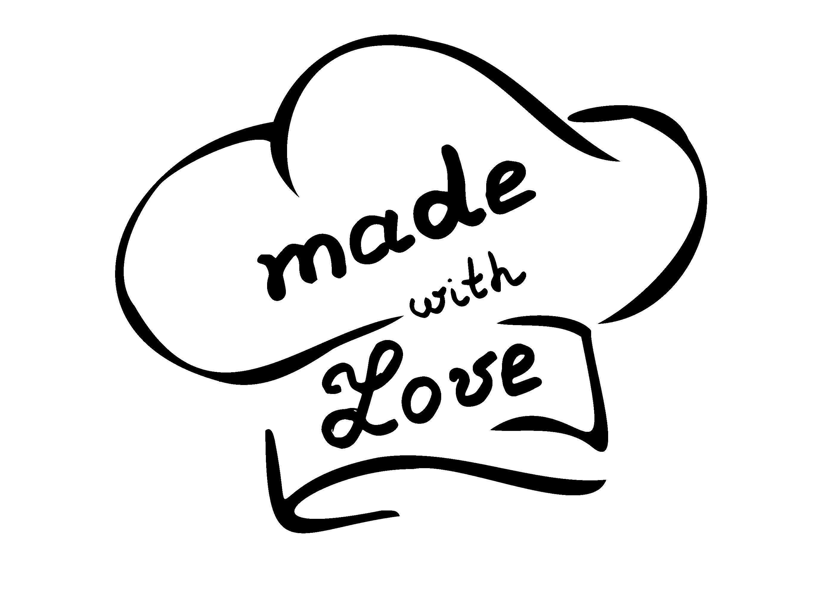 Chef Hat "made With Love" SVG - Etsy