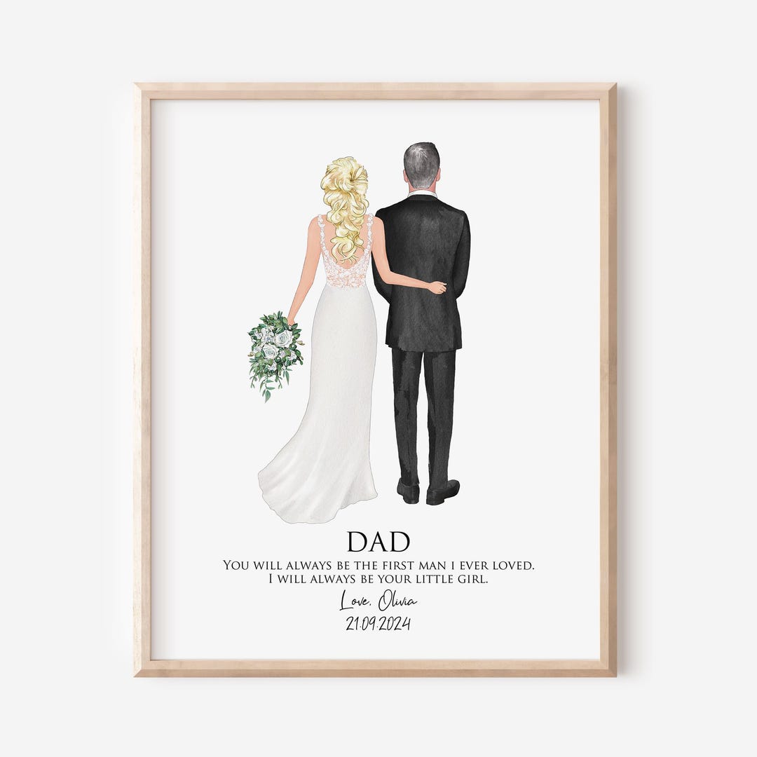 Personalized Gift for Father of the Bride, Family Wedding Gift for Dad ...