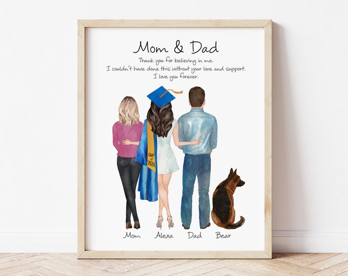 Personalized Family Graduation Gift, Mother Daughter Graduation ...