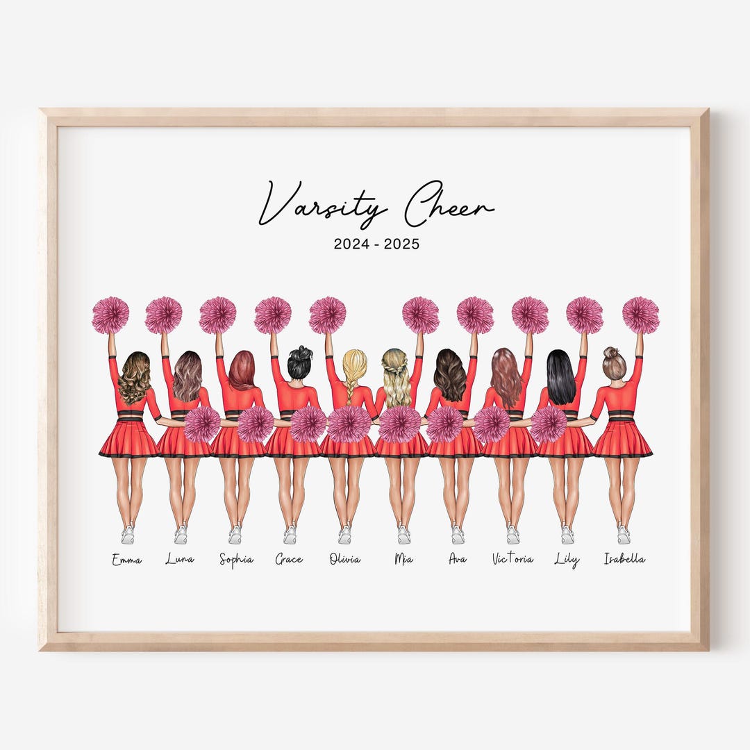 Personalized Cheer Team Gift, Cheer Gifts for Team, Cheerleader ...