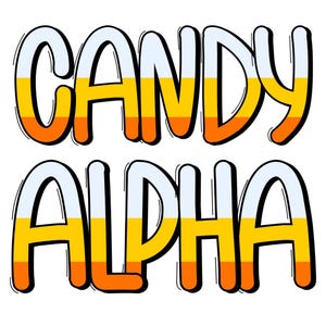 Candy Corn Letters PNG | Halloween Letters | Halloween Clipart | Doodle ...