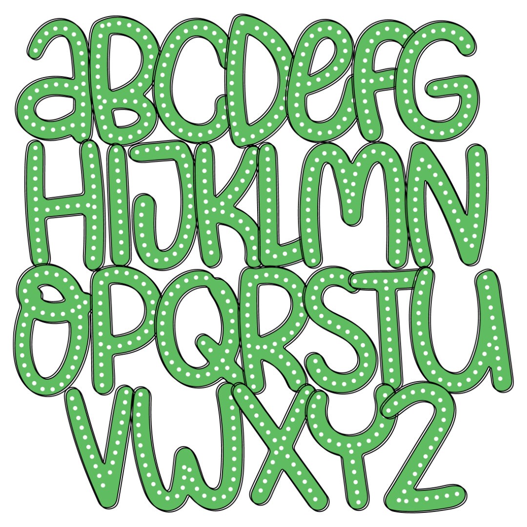 Bright Dalmatian Dots Png Alphabet and Number With Background, Mama PNG ...