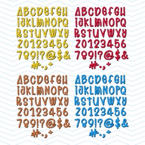 Summer Scribble Doodle Font: Colorful, Bright Alphabet Set PNG for ...