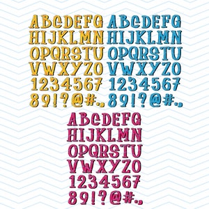 Bright Scribble Doodle Alphabet Set: Neon, Colorful, Contrast Fonts ...