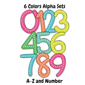 Dalmatian Dots Png Alphabet and Number With Background, Mama PNG, Happy ...