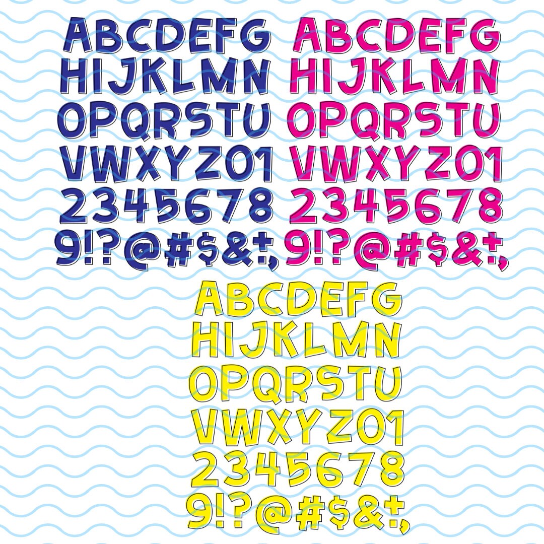 Bulletin Board Doodle Letters Back to School: Kindergarten, Teacher ...