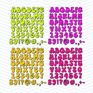 Neon Retro Groovy Classroom Bundle, Teacher Bundle, Classroom Alphabet ...