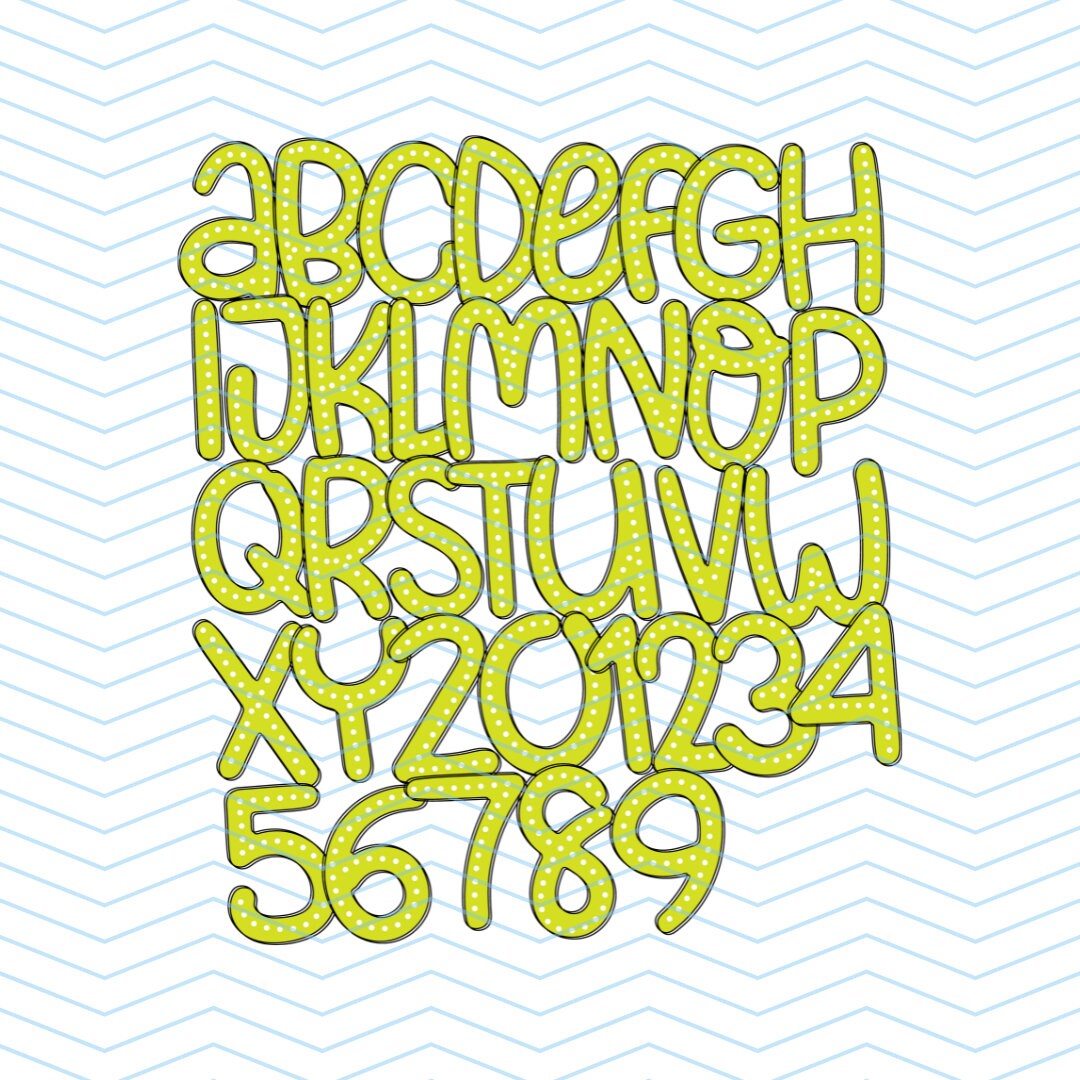 Bright Neon Letters Png, Dalmatian Alphabet Bundle, Polka Dot Alphabet ...